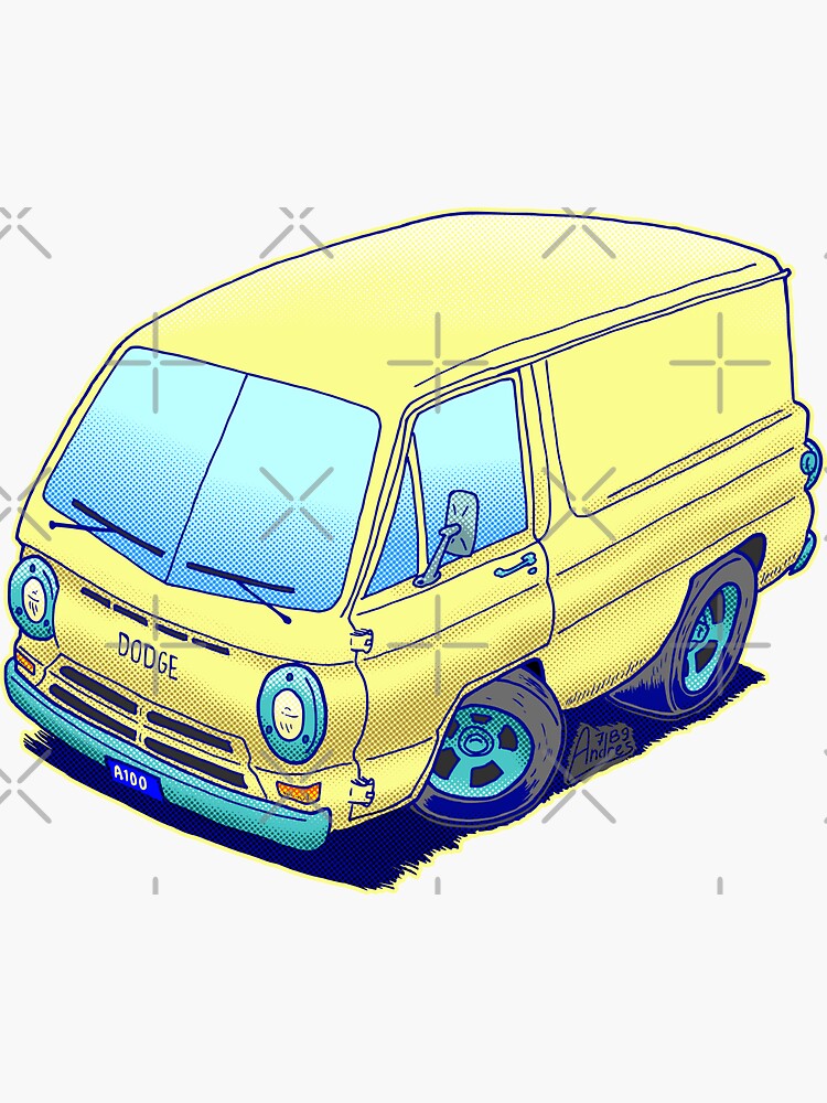 "Classic A100 van just car" Sticker for Sale by Andres7B9 | Redbubble