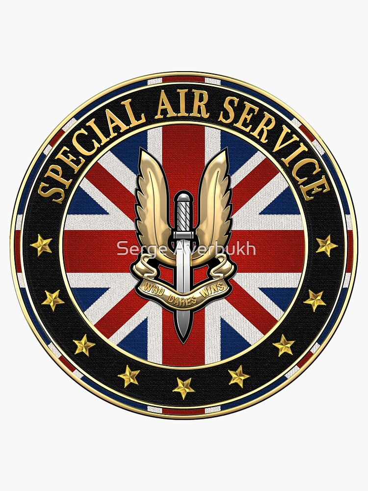 "Special Air Service - S A S Badge Special Edition over Blue Velvet ...