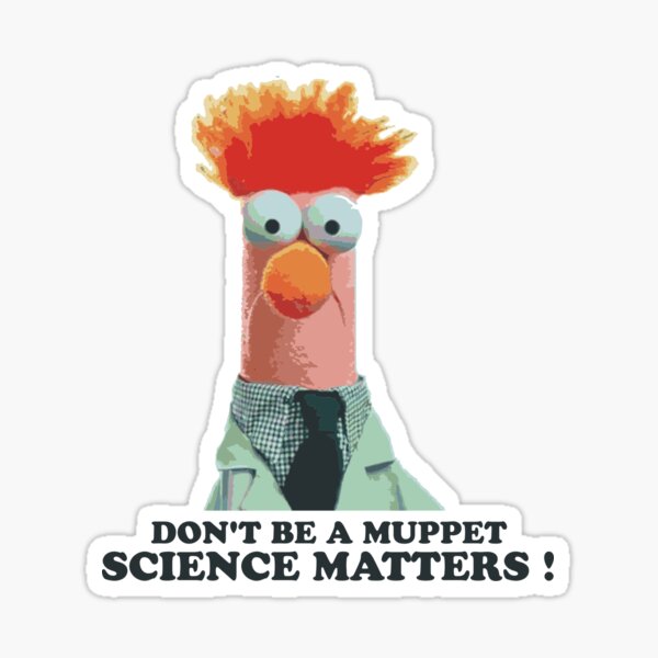 "Muppet Science" Sticker by suddenlysomeday | Redbubble