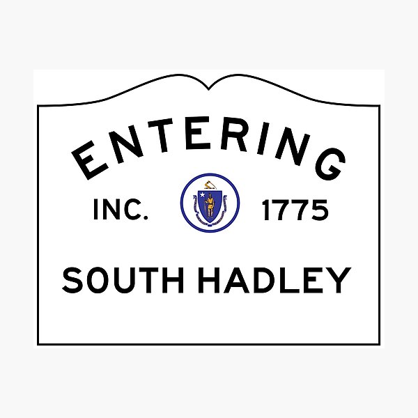 Impression photo « Saisie de South Hadley Massachusetts - Panneau de ...