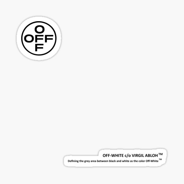 Sticker: Off White | Redbubble
