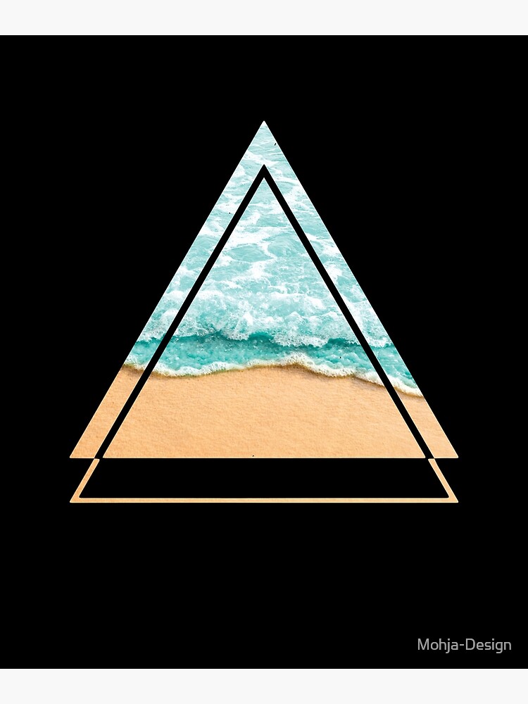 "Ocean - turquoise water on the dream beach, triangle" Poster by Mohja ...