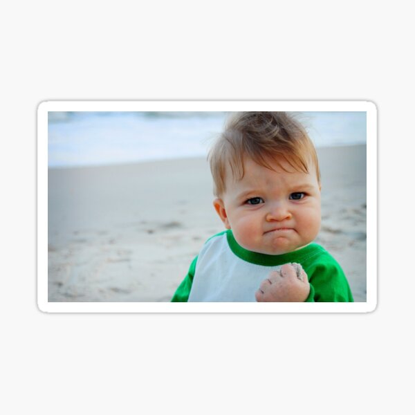 "Baby Meme with Fist" Sticker for Sale by Gonch | Redbubble