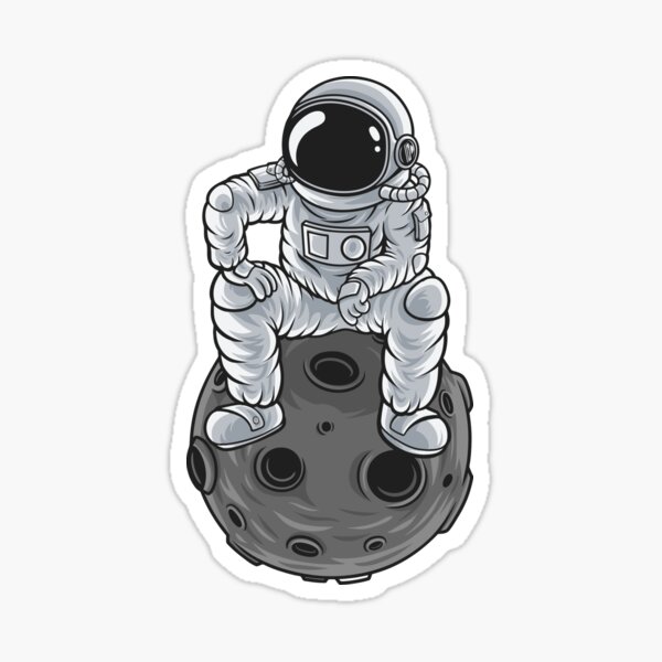 "Moon Landing" Sticker for Sale by renju1902 | Redbubble