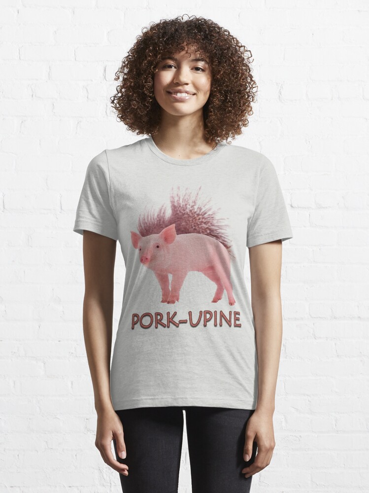 "Pork-upine" Essential T-Shirt for Sale by IckObliKrum92 | Redbubble