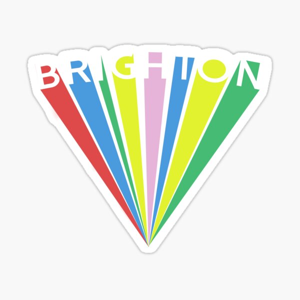 "Brighton" Sticker by PaletteDesigns | Redbubble