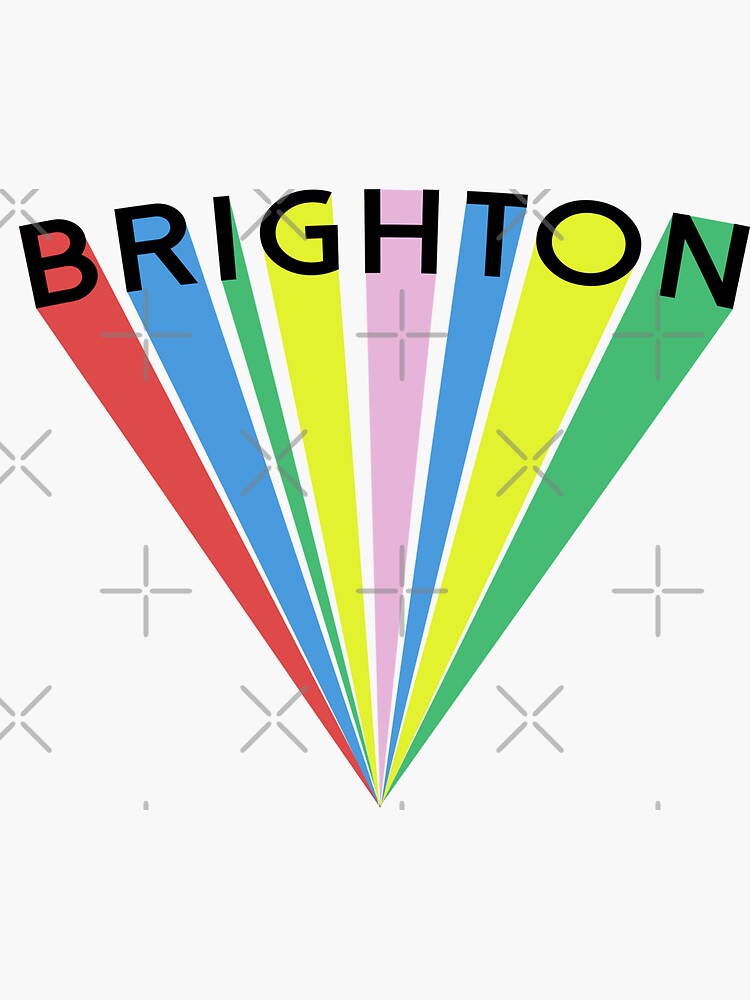 "Brighton" Sticker for Sale by PaletteDesigns | Redbubble