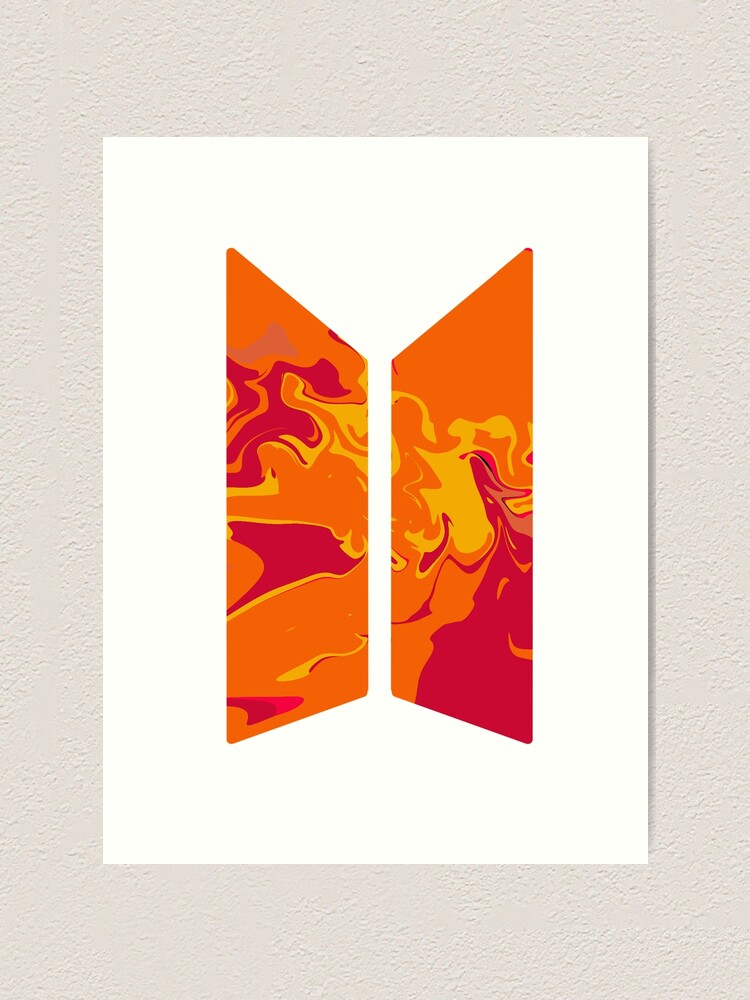 "BTS Logo" Art Print by isacaste | Redbubble