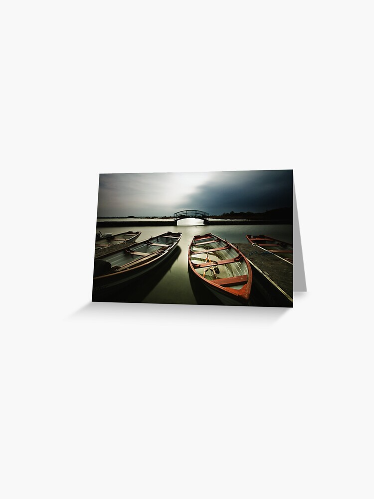 "Luimnagh Pier,Corrandulla, Co. Galway Ireland" Greeting Card for Sale ...