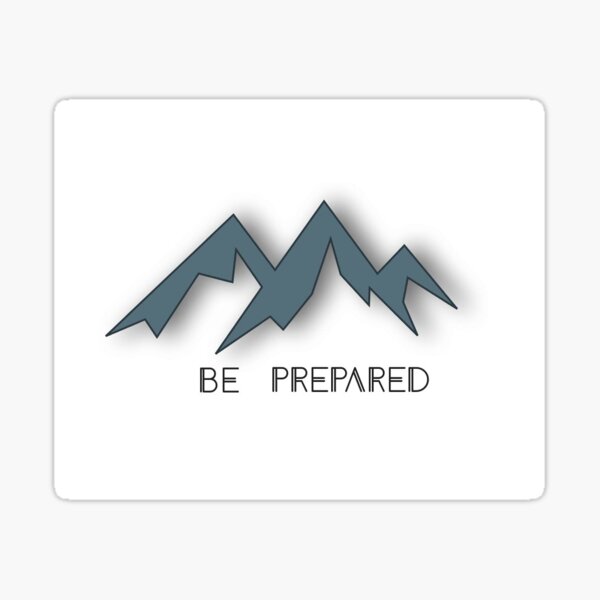 "Be prepared, scout motto" Sticker for Sale by PAULA-PROS | Redbubble