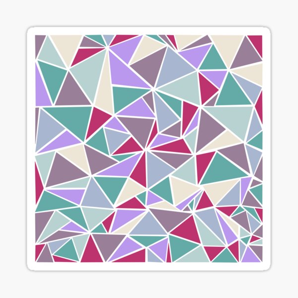 "Triangles" Sticker by Rusembell | Redbubble