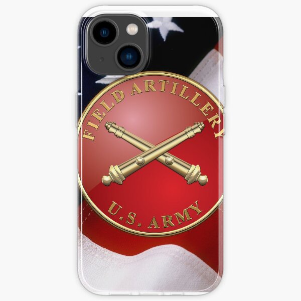 "Field Artillery - FA Branch Insignia over U. S. Flag" iPhone Case for ...