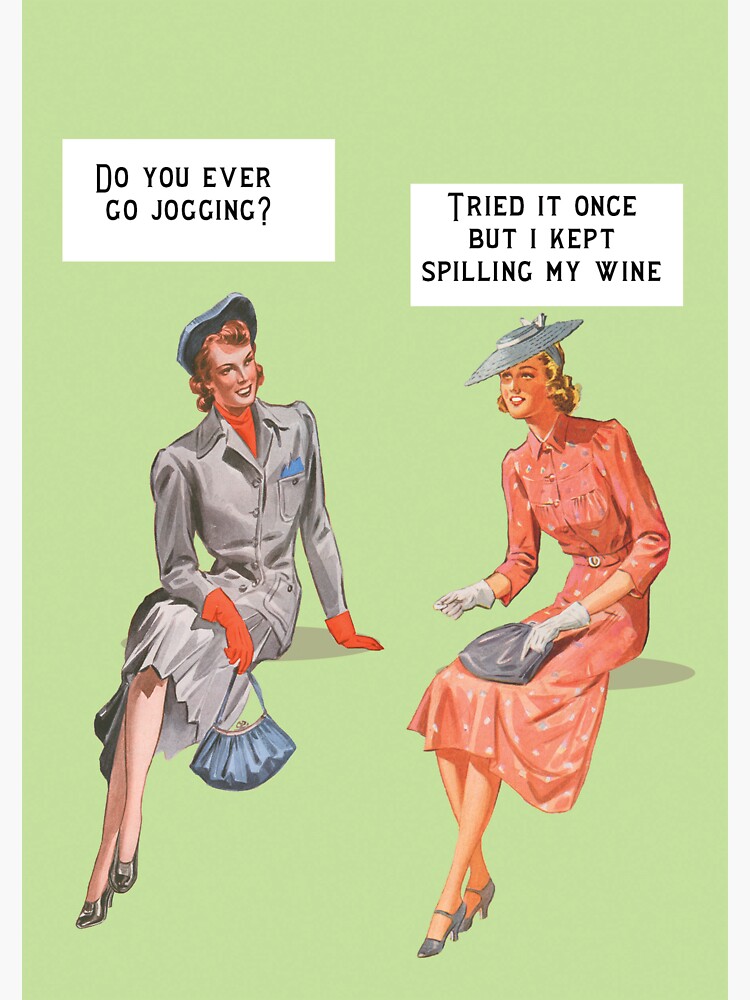 "A funny retro style card" Sticker for Sale by alanpicton | Redbubble