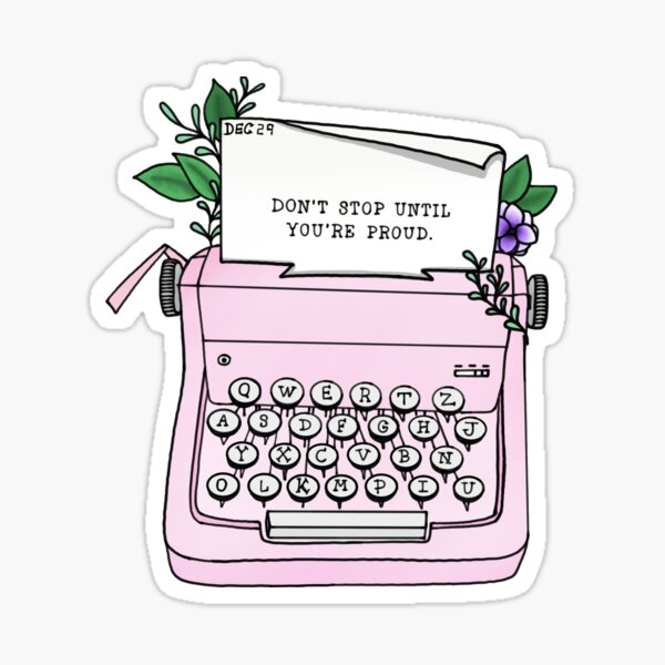 Type Writer Stickers | Redbubble
