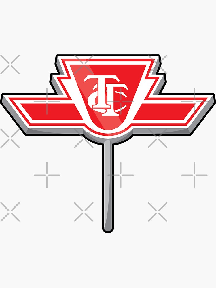 "Toronto TTC Sign" Sticker for Sale by aaronkeshen | Redbubble