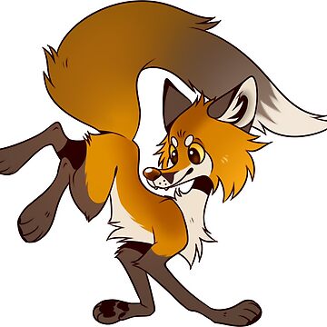 "Toony Red Fox" Sticker by Mr-Lemur | Redbubble