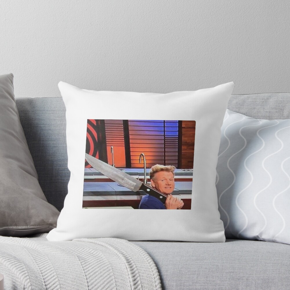 "gordon ramsay with a massive knife" Sticker for Sale by lsindhi21 ...