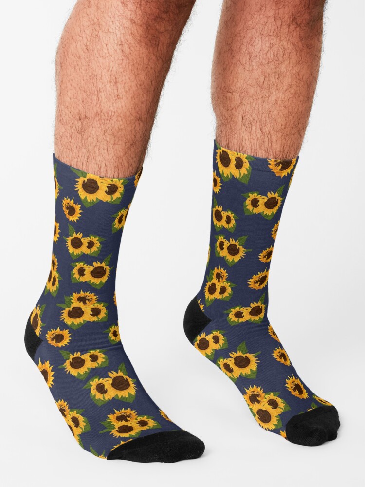 Sunflowers, floral patterns, sunflowers Socks sold by Barry Taylor ...