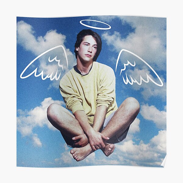 "YOUNG Keanu Reeves WINGS " Poster for Sale by cupidchu | Redbubble