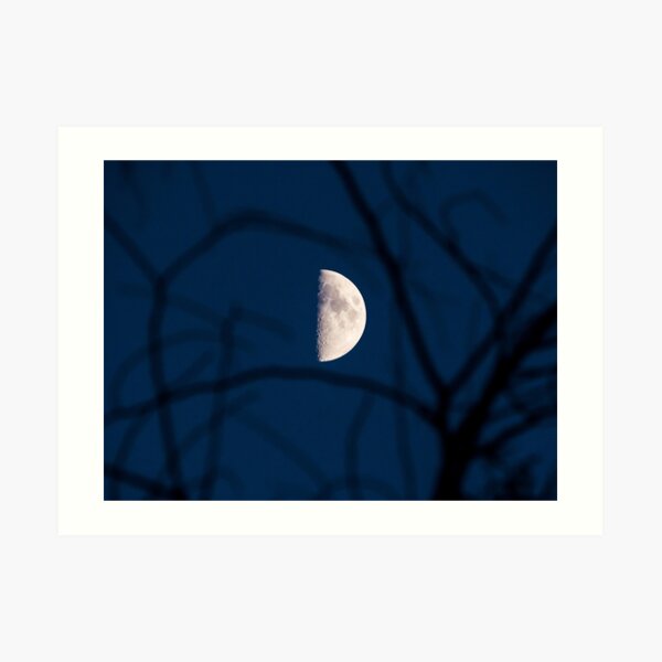 "First Quarter Moon" Art Print for Sale by HectorCantres | Redbubble