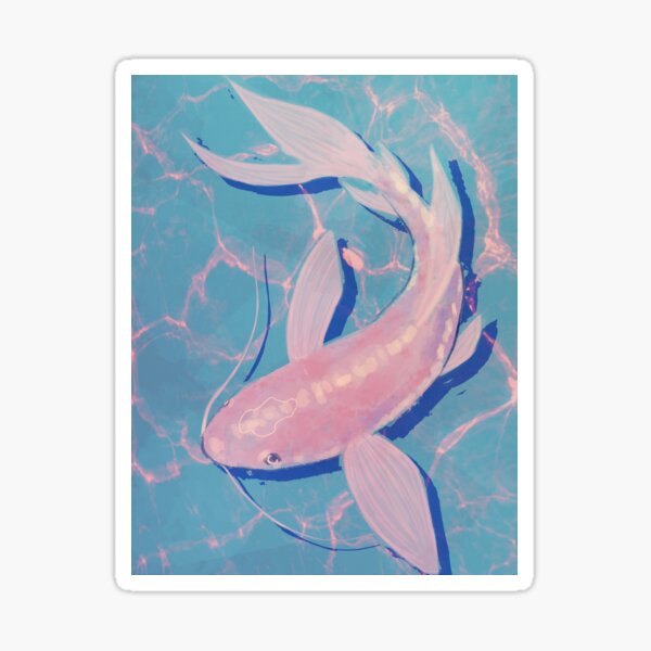 "Pastel koi fish" Sticker by mrs-chief | Redbubble