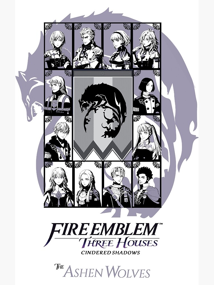 "Fire Emblem Three Houses: Ashen Wolves Pattern 1" Poster by ...