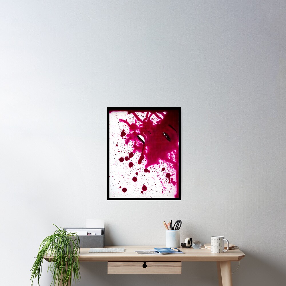 "Sexy Splatter Face Portrait" Poster by FineTipCreative | Redbubble