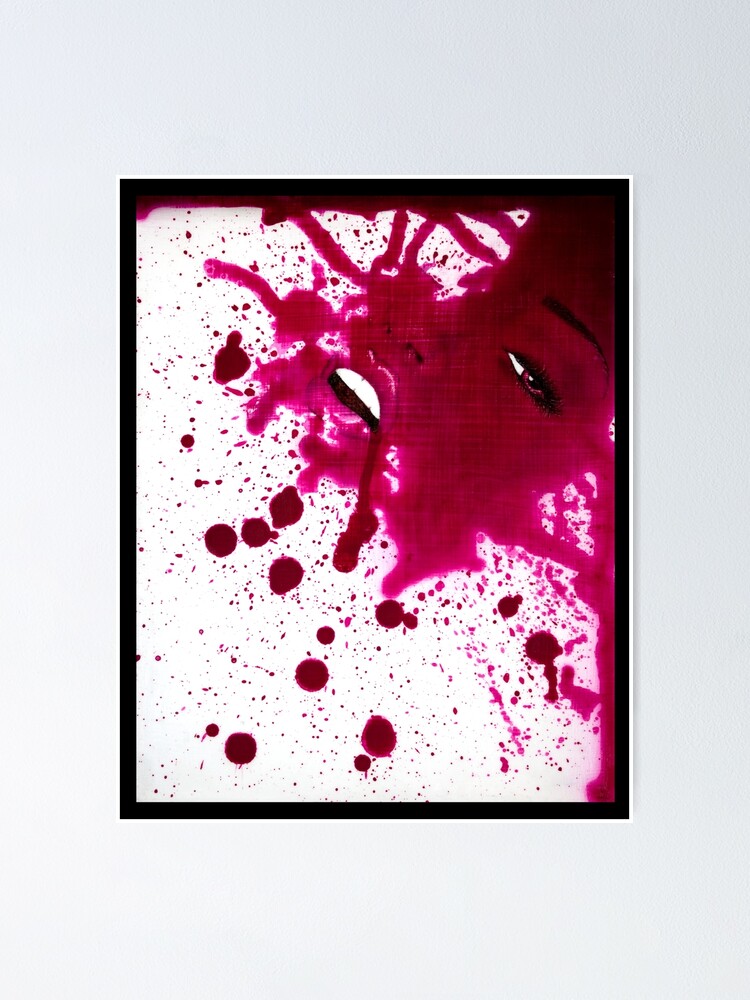"Sexy Splatter Face Portrait" Poster by FineTipCreative | Redbubble