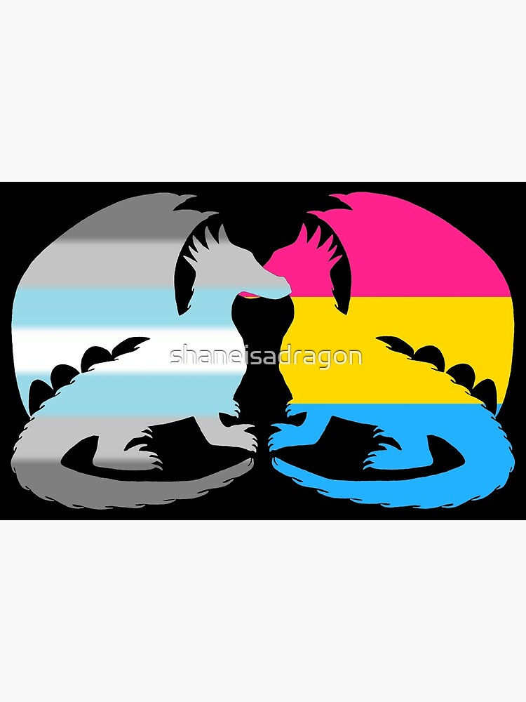 "Pansexual Demiboy Pride Dragons" Art Print by shaneisadragon | Redbubble