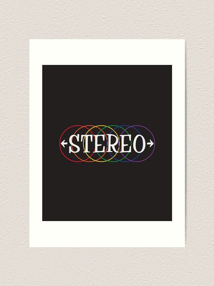 "Vintage Stereo Logo" Art Print for Sale by TuscanRadar | Redbubble