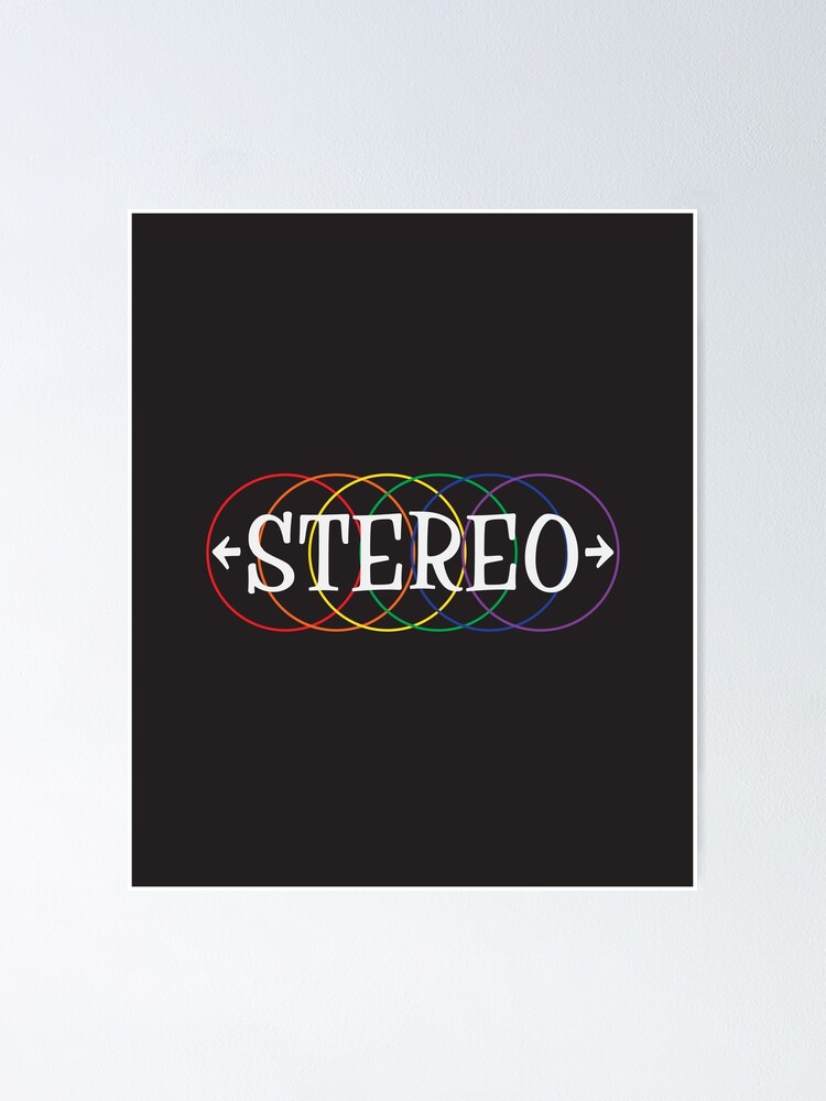 "Vintage Stereo Logo" Poster for Sale by TuscanRadar | Redbubble