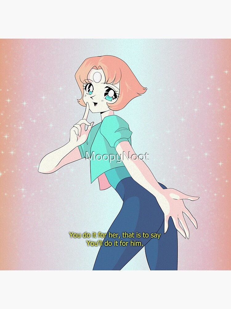 "Pearl in Anime Pose" Sticker by MoopyNoot | Redbubble