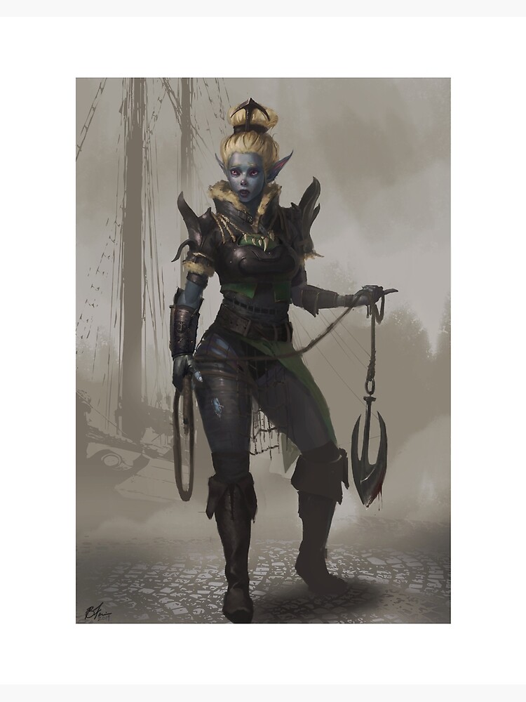 "Sea Elf Illustration" Art Board Print for Sale by Barret-Frymire ...