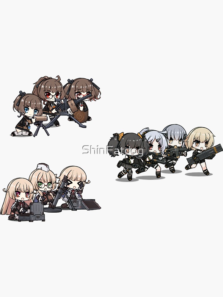 "Girls Frontline HOCs Chibi Sticker set" Sticker for Sale by ShinFatdog ...