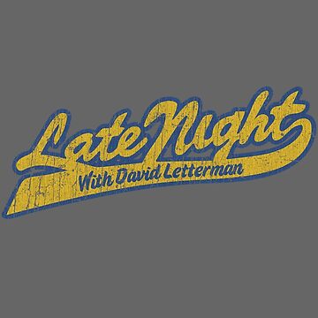 "Late Night David Letterman" Essential T-Shirt for Sale by jacobcdietz ...