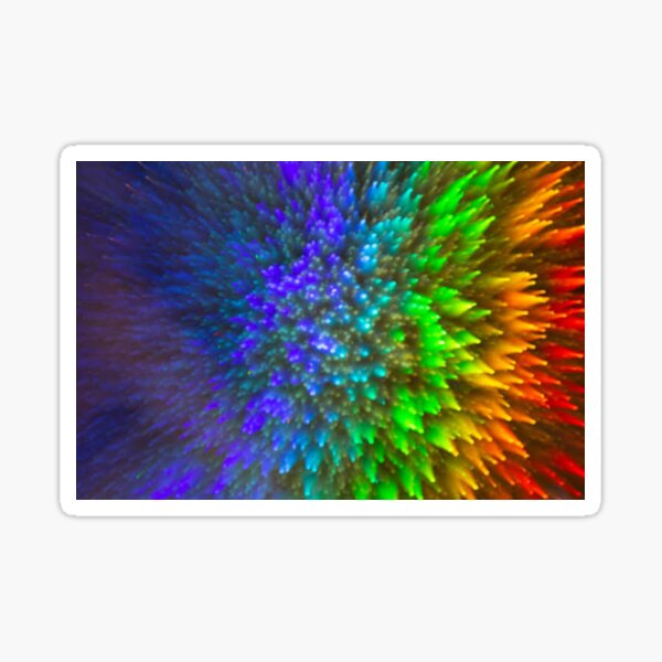 "Color Burst" Sticker for Sale by nickc123 | Redbubble