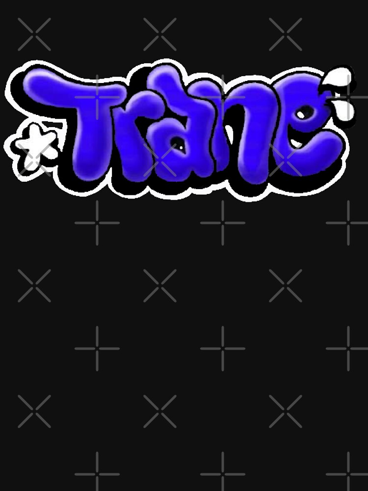 "Getting Up - Trane - Blue & Black "Clean Letter" Edition #1" T-shirt ...