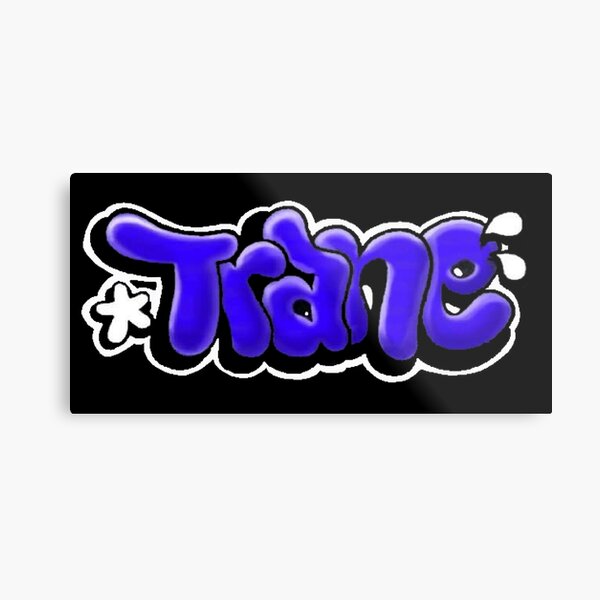 Lámina metálica «Levantarse - Trane - Edición "1 de letra limpia" azul ...