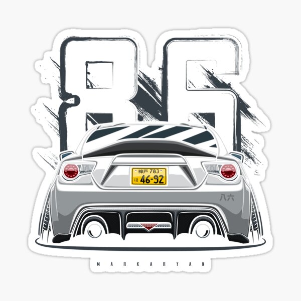 "Hachiroku GT86" Sticker for Sale by OlegMarkaryan | Redbubble