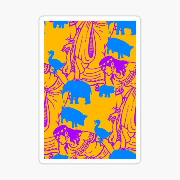 "70s Colors, Flannel Graph Flashback" Sticker for Sale by CharlesEJ ...