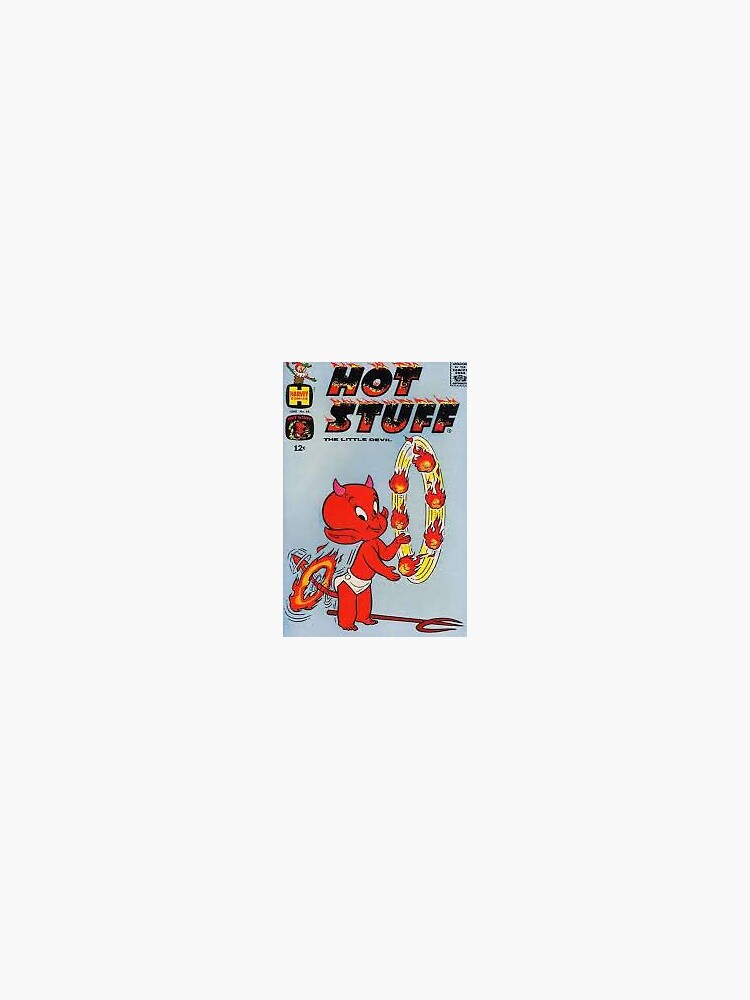 "hot stuff devil aesthetic sticker " Sticker by eeviee | Redbubble
