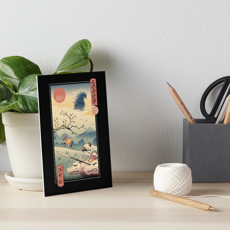 "Wolf Princess Ukiyo e" Art Board Print for Sale by vincenttrinidad ...