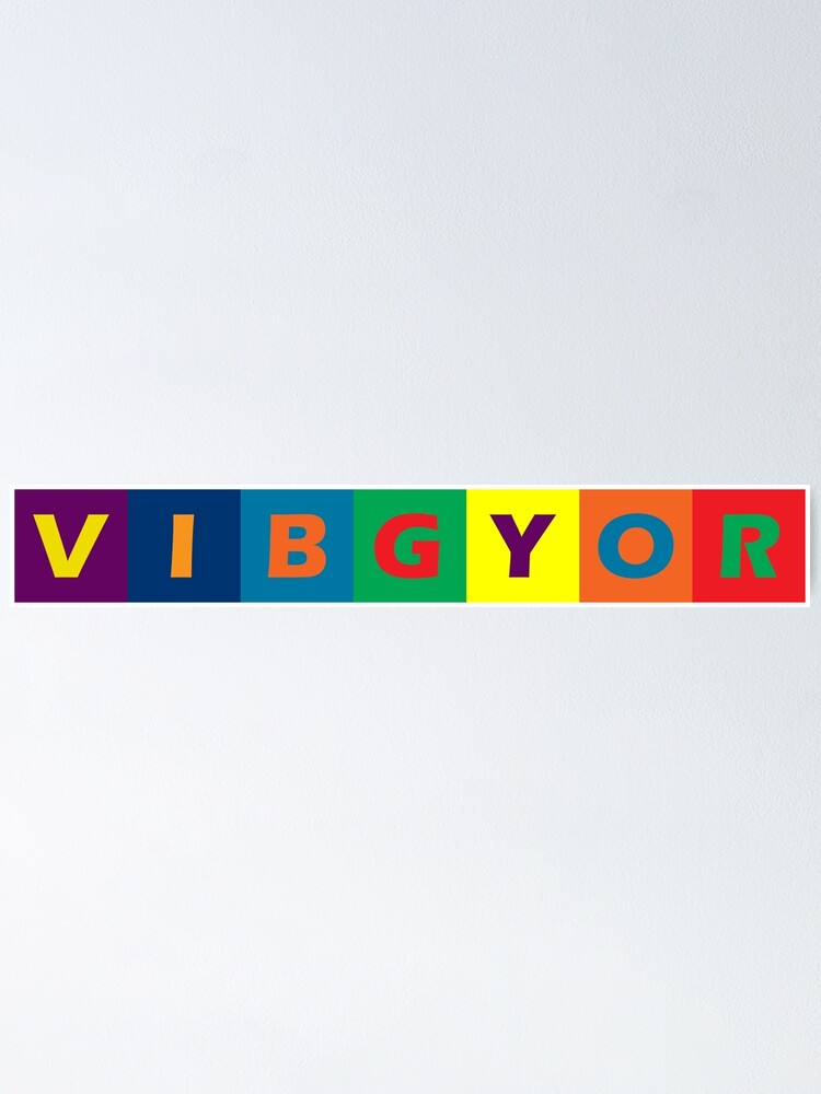 "VIBGYOR Colors" Poster by mfaivk | Redbubble