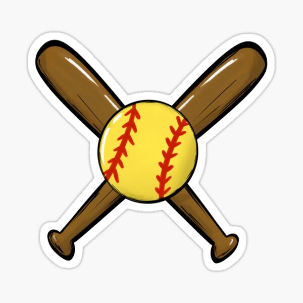 "softball" Sticker for Sale by JavierShih | Redbubble