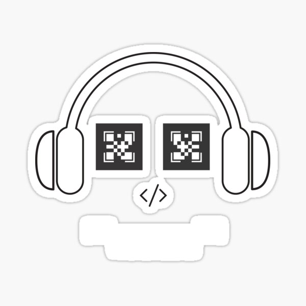 "Robot face" Sticker for Sale by 5starsdesigns | Redbubble