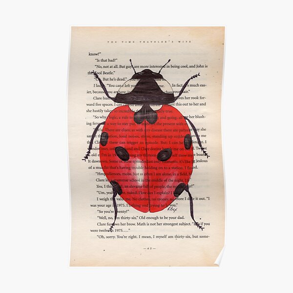 "Ladybird Illustration / Painting - Art Print onto Vintage Book Page ...