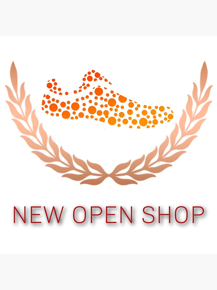 "New Open Shop Logo." Art Print for Sale by Ajay400 | Redbubble