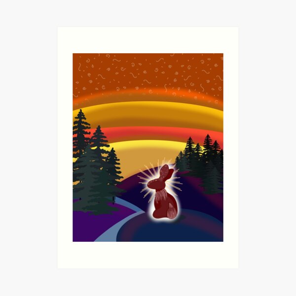 ""Warren Lord" ︱Watership Down ︱Rabbit, Frith, God" Art Print for Sale ...