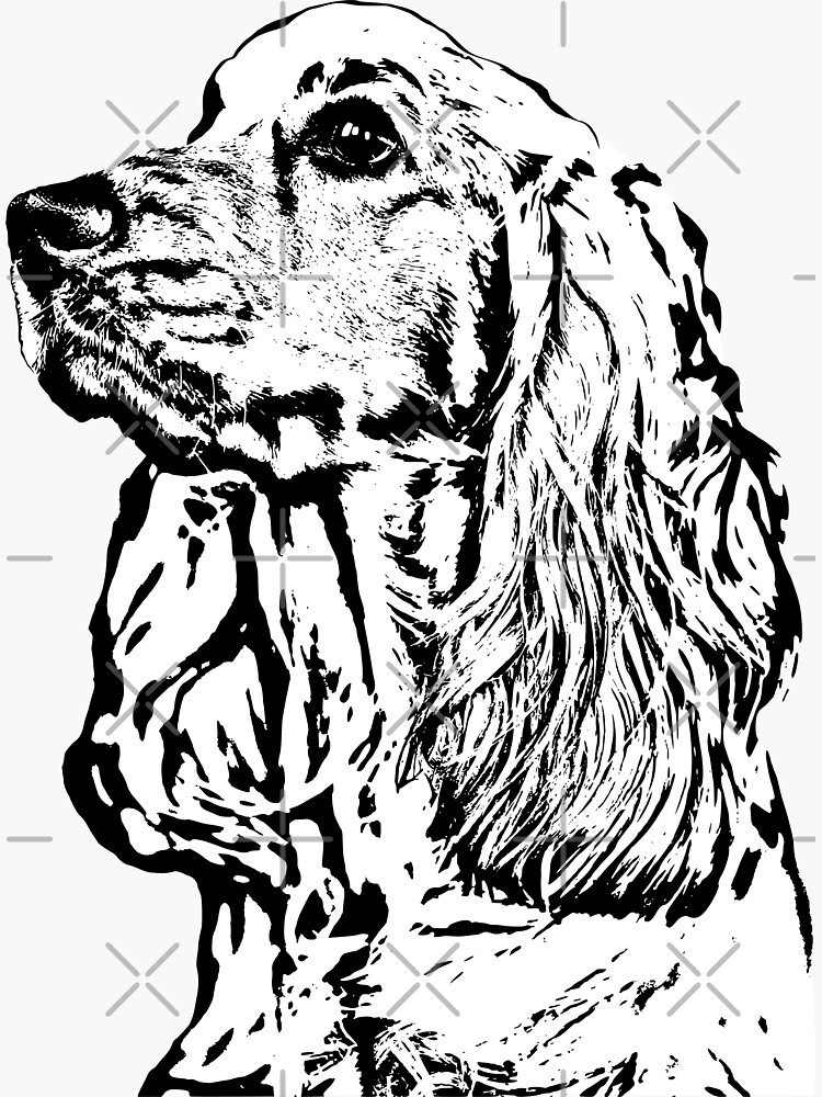 "English Cocker Spaniel Gifts for Dog Lovers" Sticker by SmartPooch ...