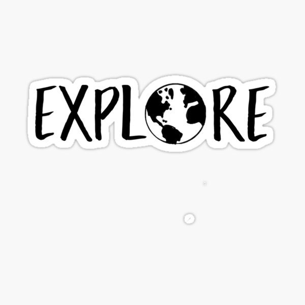 "Explore Sticker" Sticker for Sale by elliemiq | Redbubble